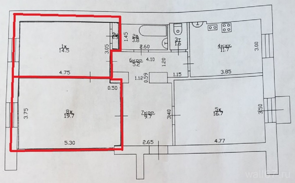 Комната в квартире Смоленск, Тухачевского, 6